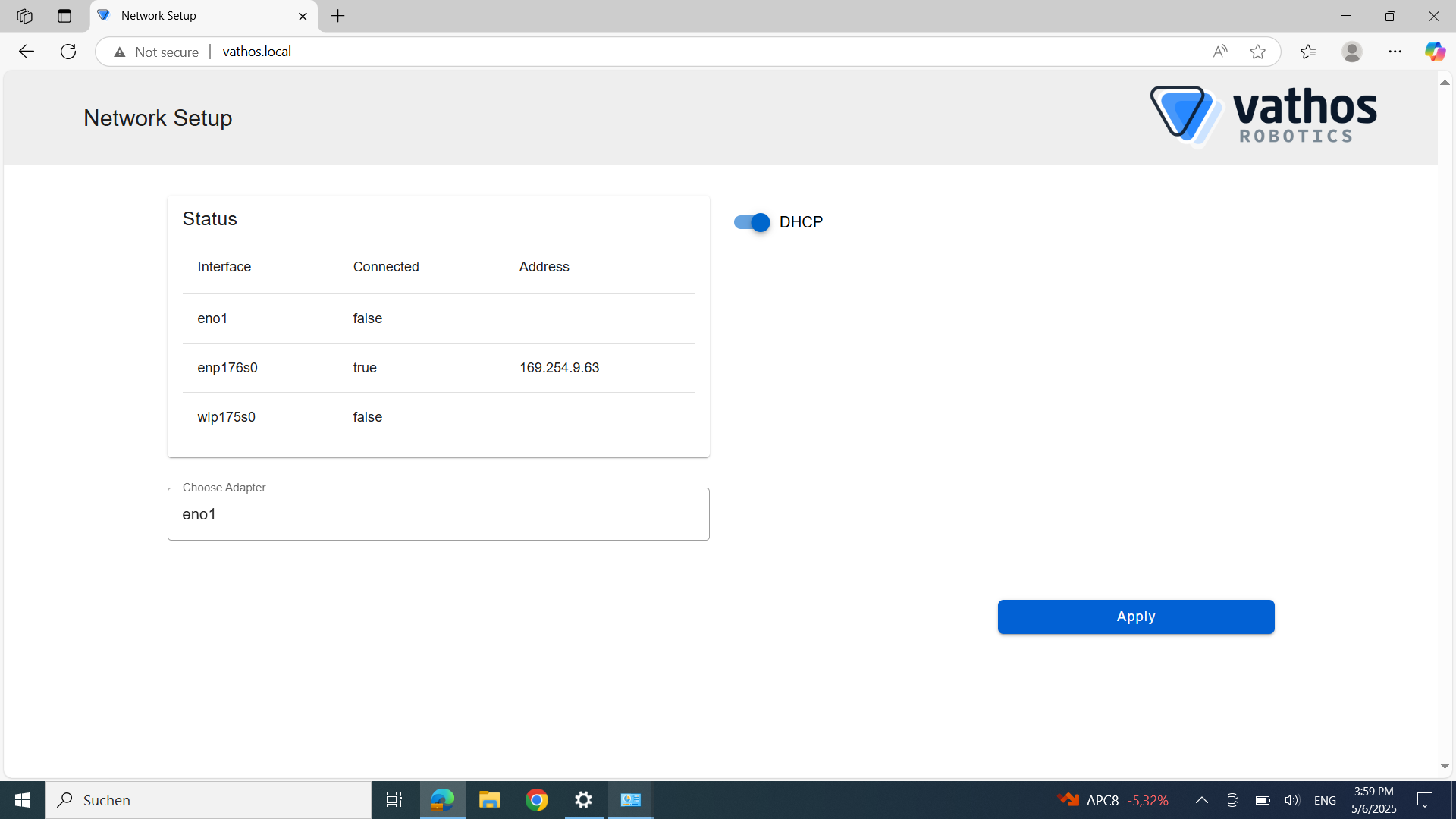 Device Setup | Vathos Vision API