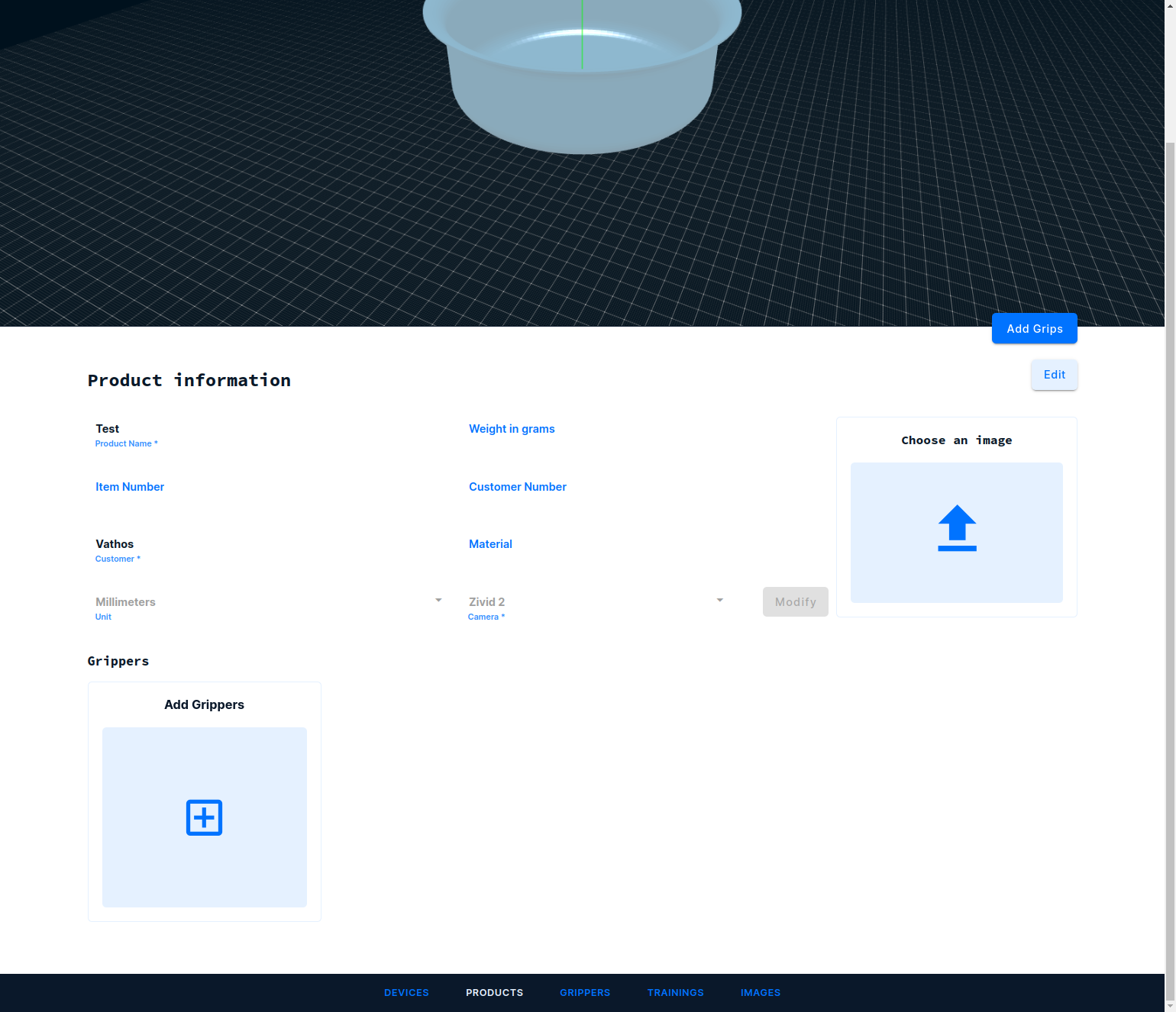 Grippers | Vathos Vision API