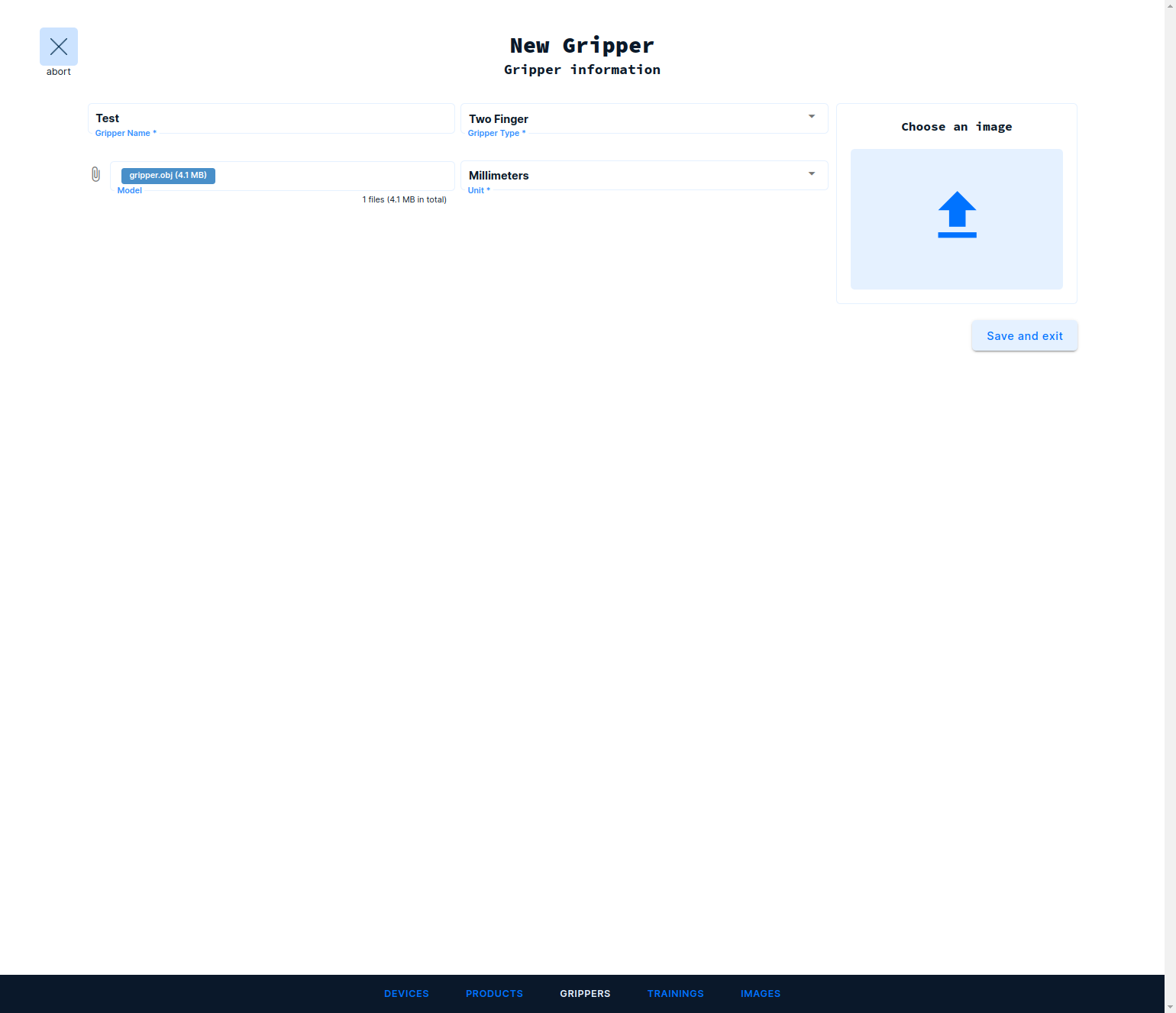 Grippers | Vathos Vision API
