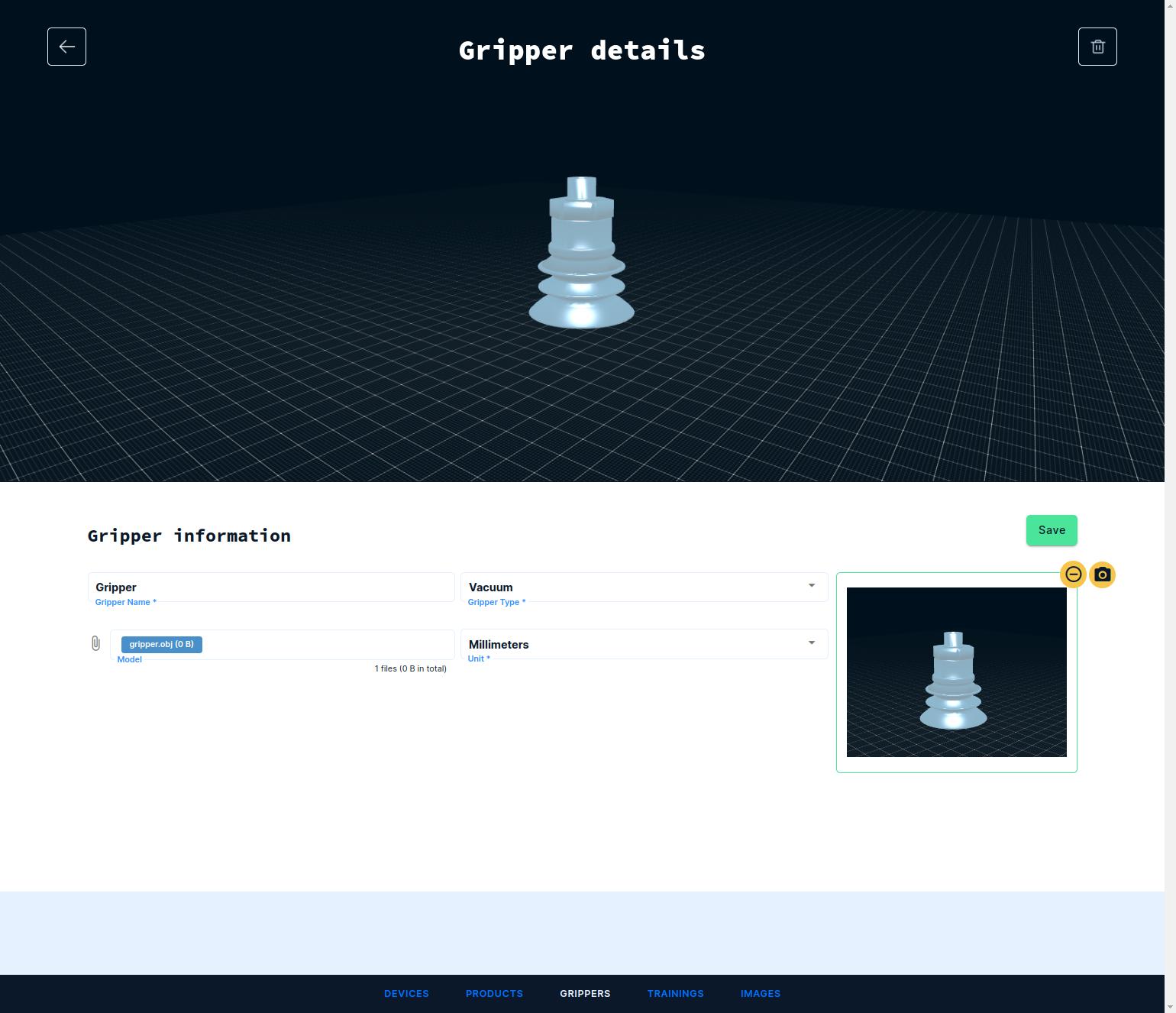 Grippers | Vathos Vision API